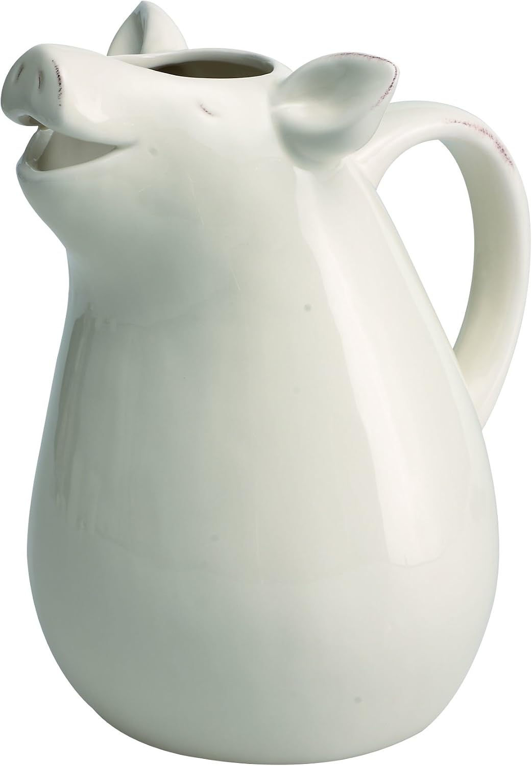 Amazon.com: Transpac Dolomite Pig Pitcher, Small, White : Home & Kitchen