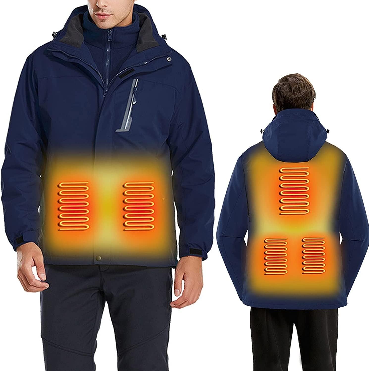 Amazon.com: DACUN Safety Certification Smart Electric Heating Coat for ...