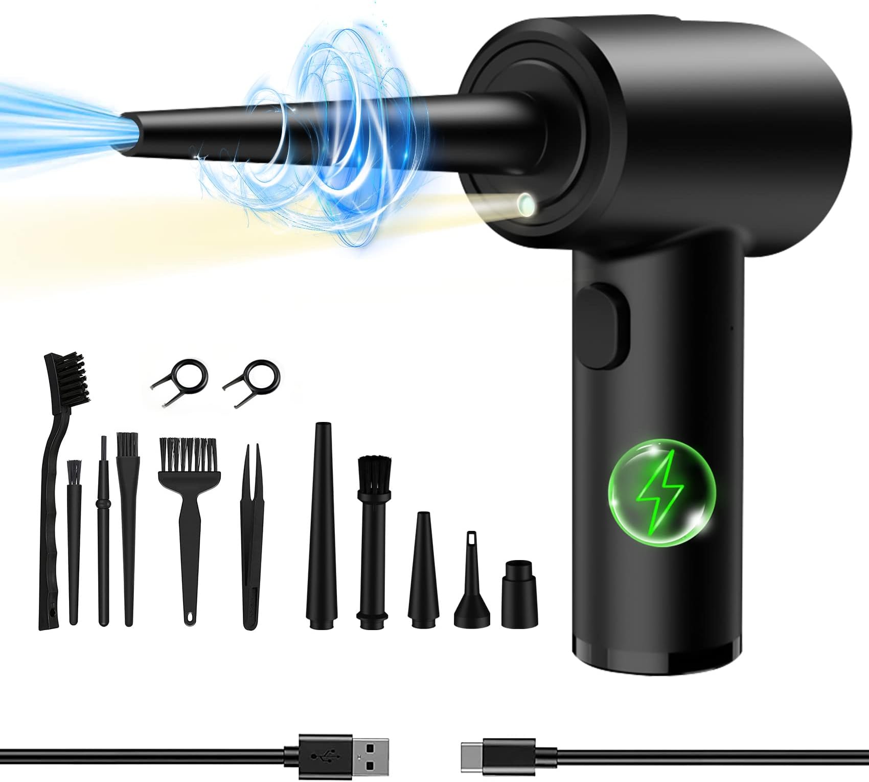 Amazon.com: Compressed Air Duster Electric Air Duster Cordless Air ...