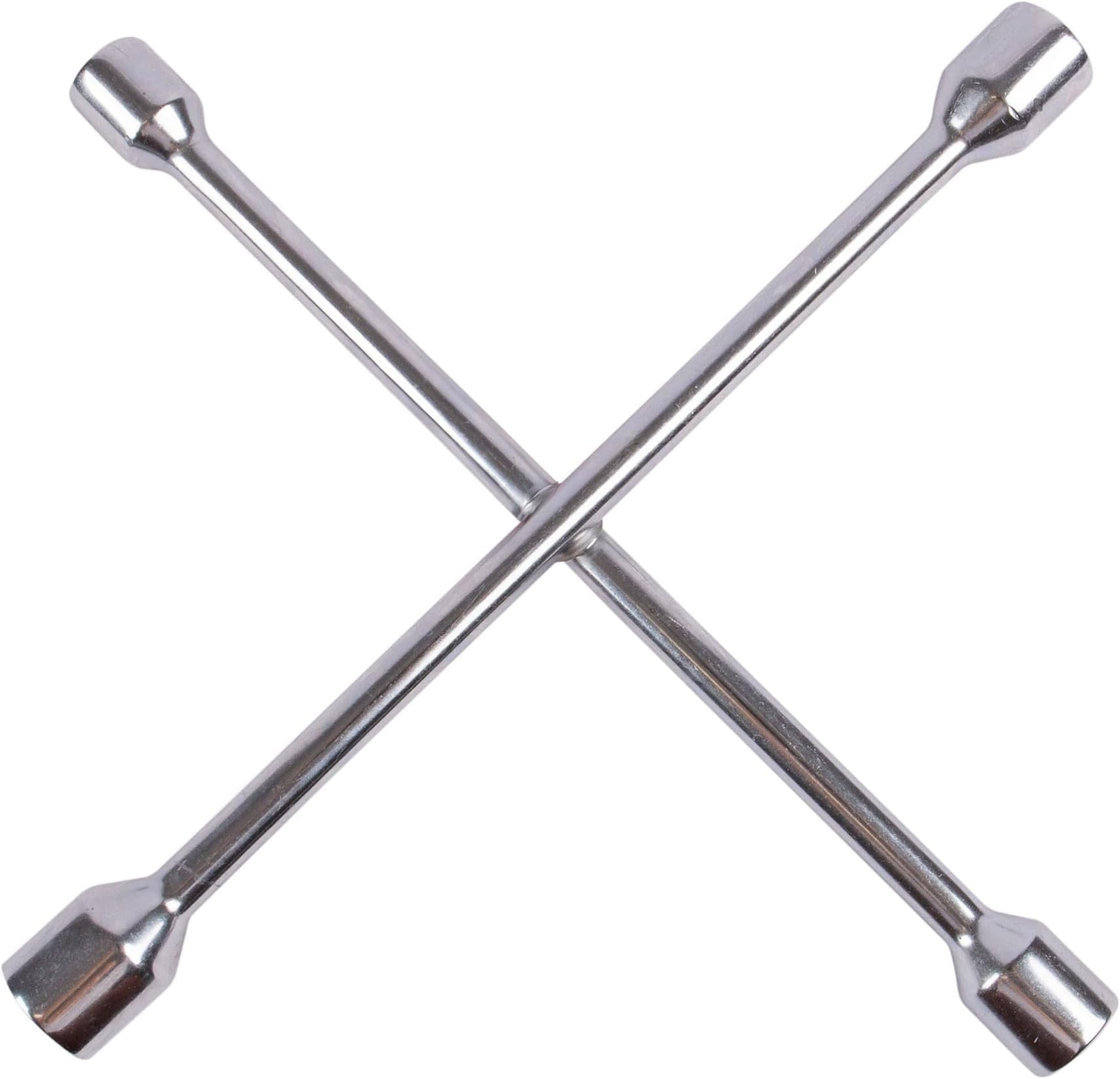 14” Cross Rim/Car Wheel Nut Wrench – Chrome Plated : Amazon.co.uk ...