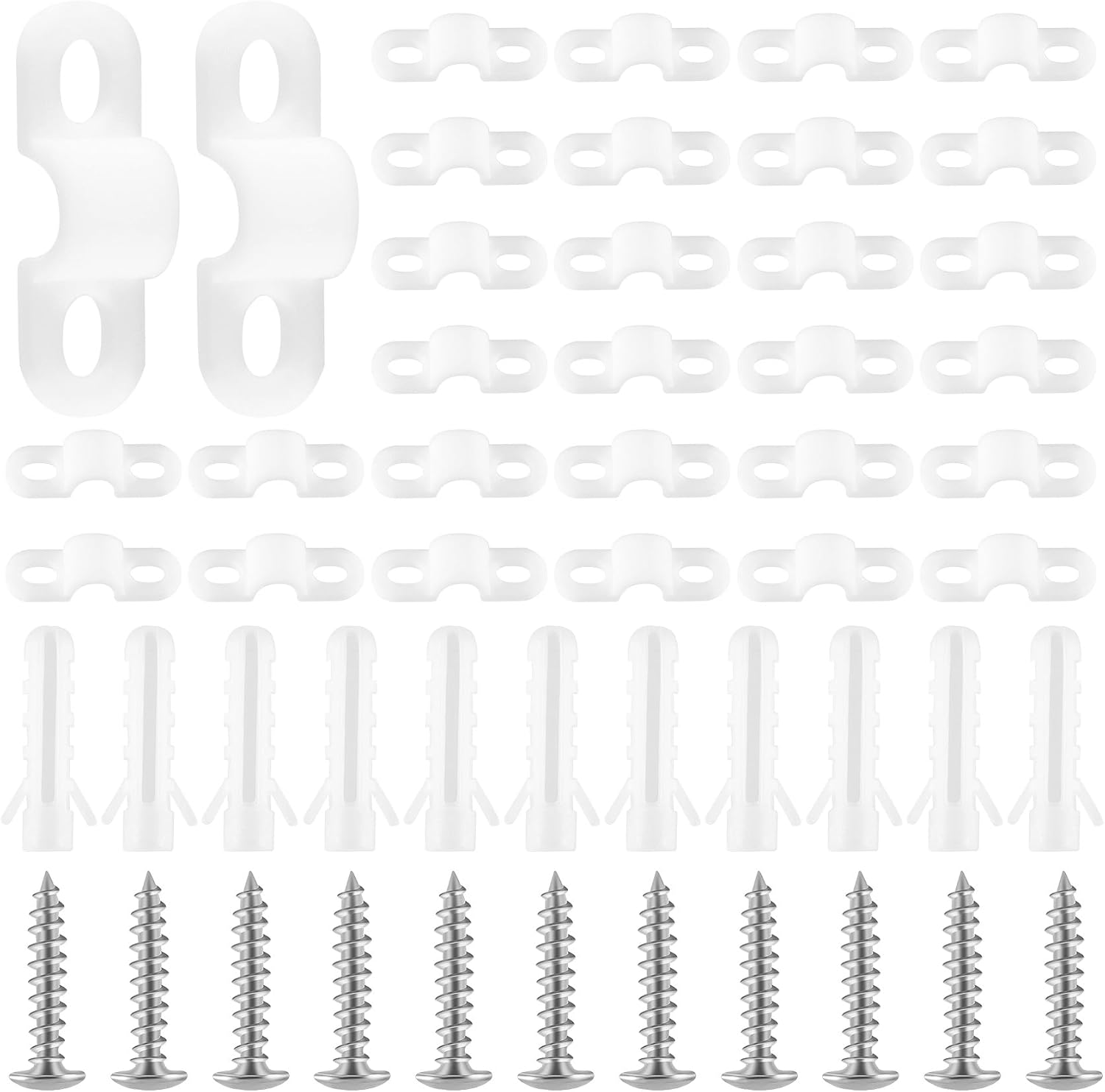 Amazon.com: HINZIC 50pcs Shelf Loop Clips with 100pcs Expansion Pipes ...