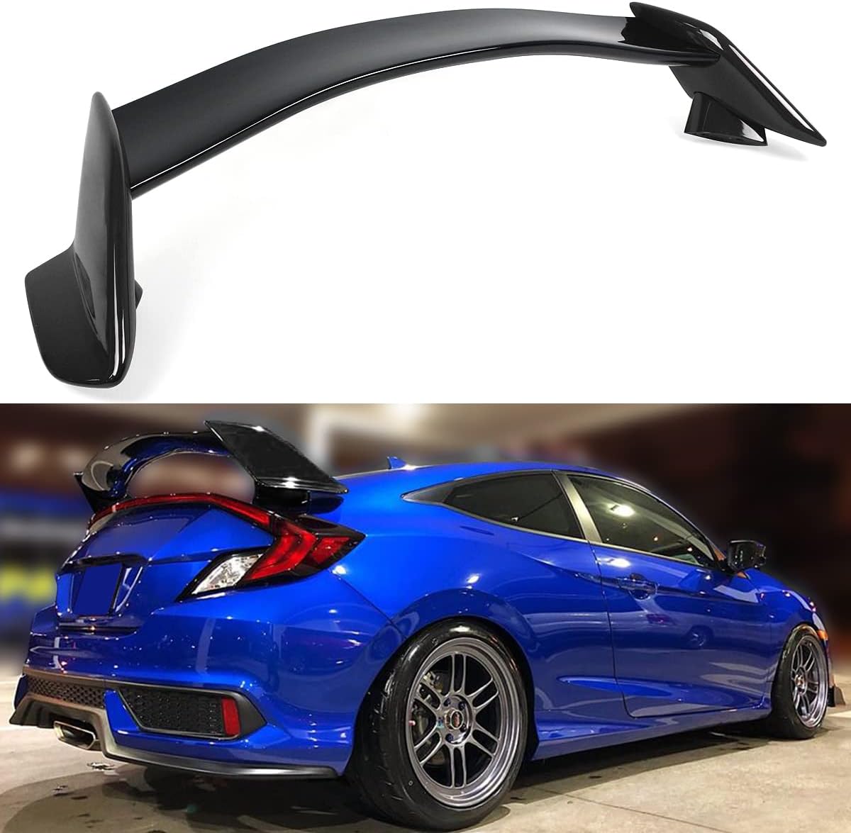 Amazon.com: CTR Type R Style Gloss Black GT Trunk Spoiler Wing ...