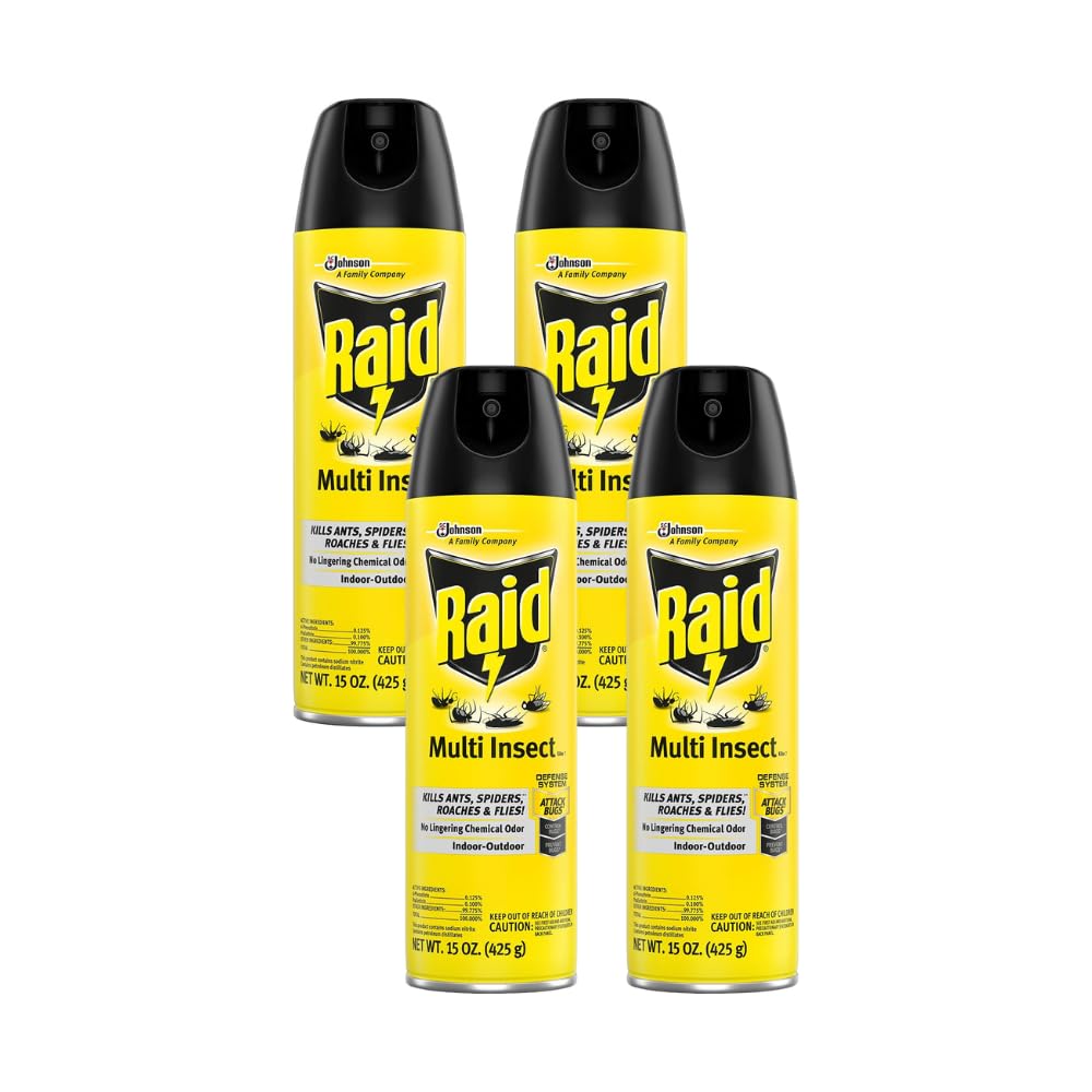 Amazon.com: Raid Multi Insect Killer 15 Ounce (Pack of 4) : Patio, Lawn ...