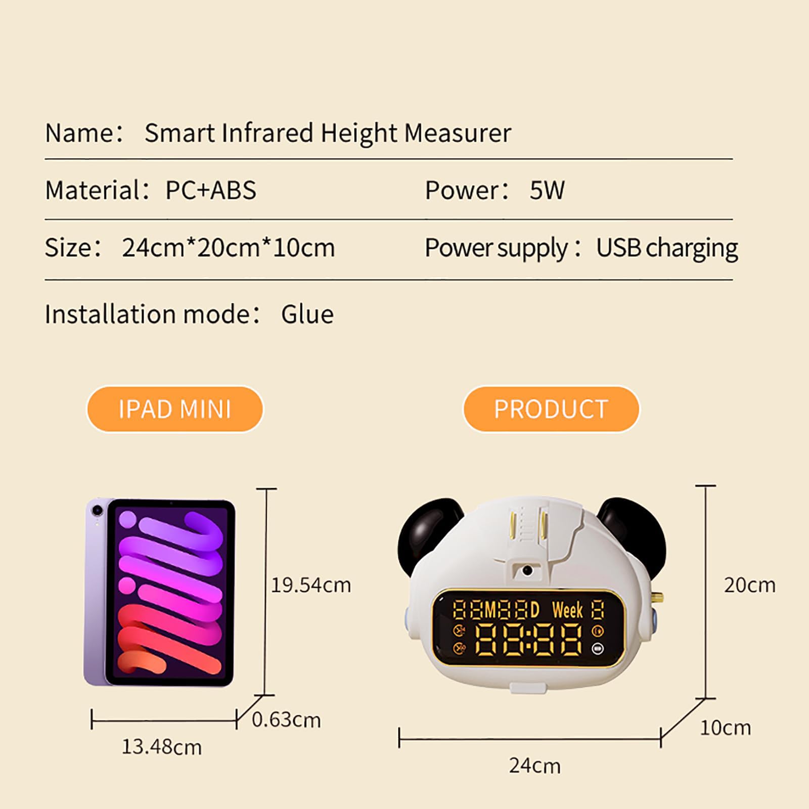 Wall Height Measuring Devices Parts Wall Mounted Height Measure, Wall