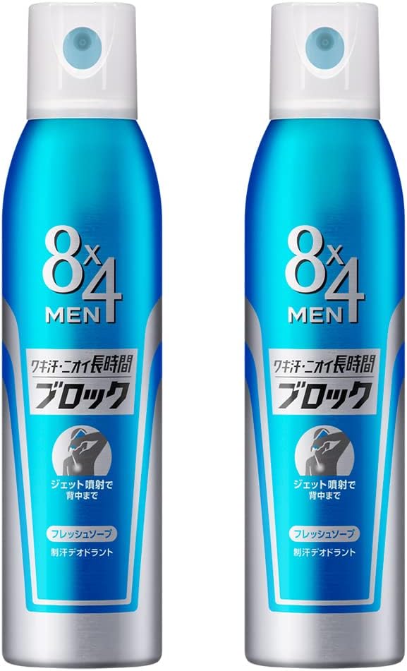 Amazon.co.jp: 8x4メン デオドラントスプレー フレッシュソープ 135g 2本セット エイトフォーメン デオドラント 男性用 メンズ : ビューティー