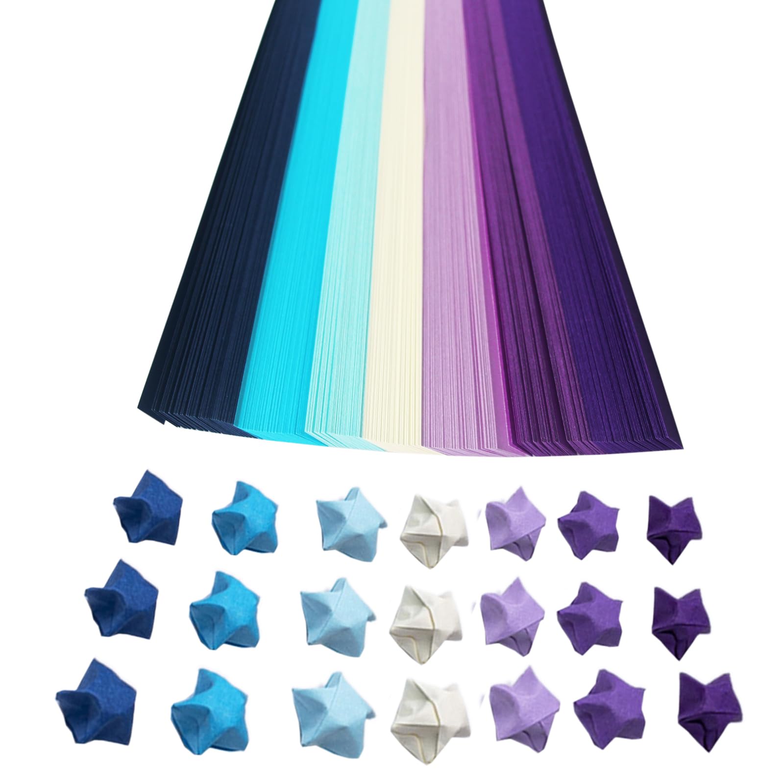 Amazon.com : Star Origami Paper Star Paper Strip Sided Origami Stars ...