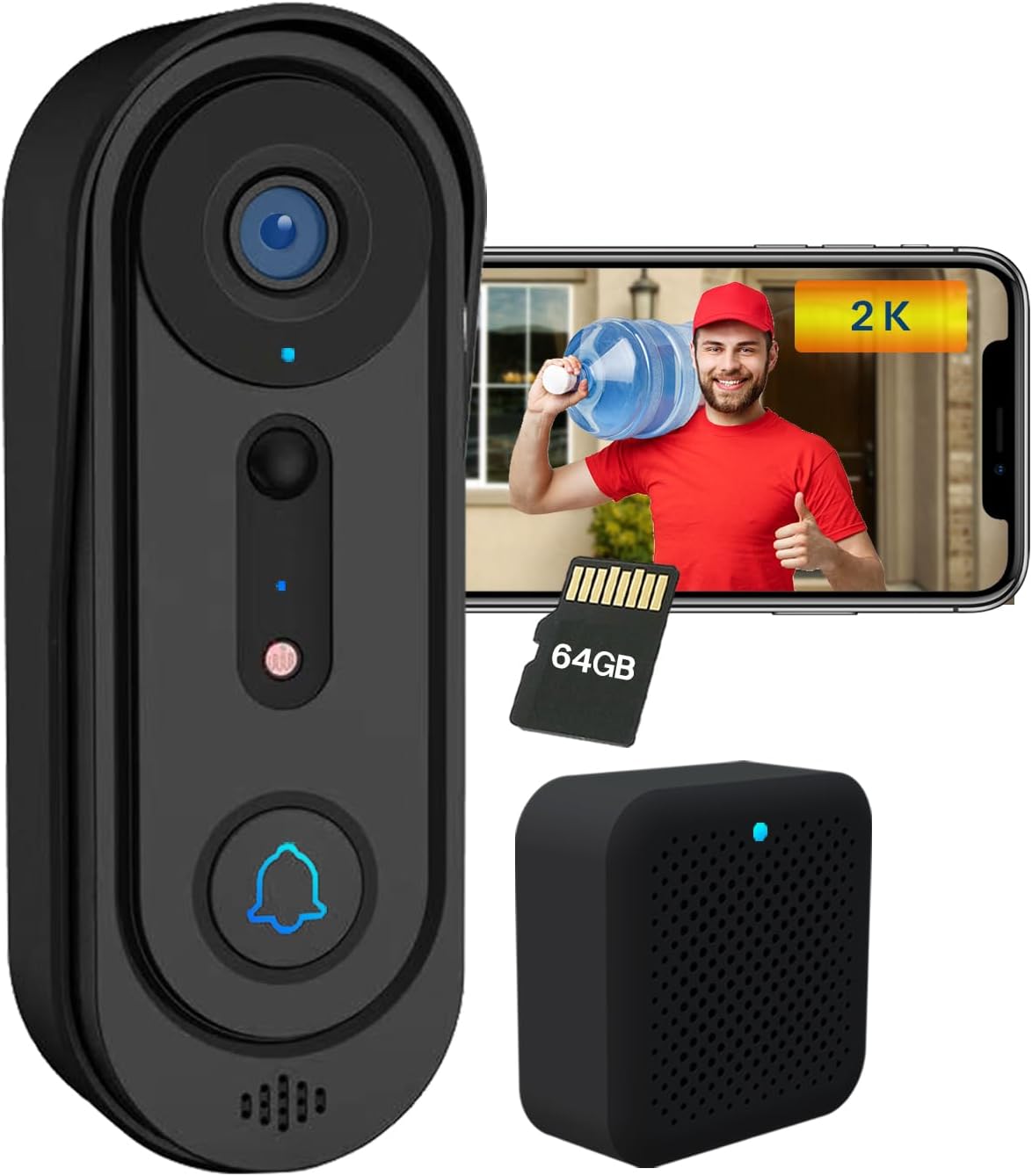 Amazon.com: Wireless Video Doorbell Camera with Chime, Smart Home ...