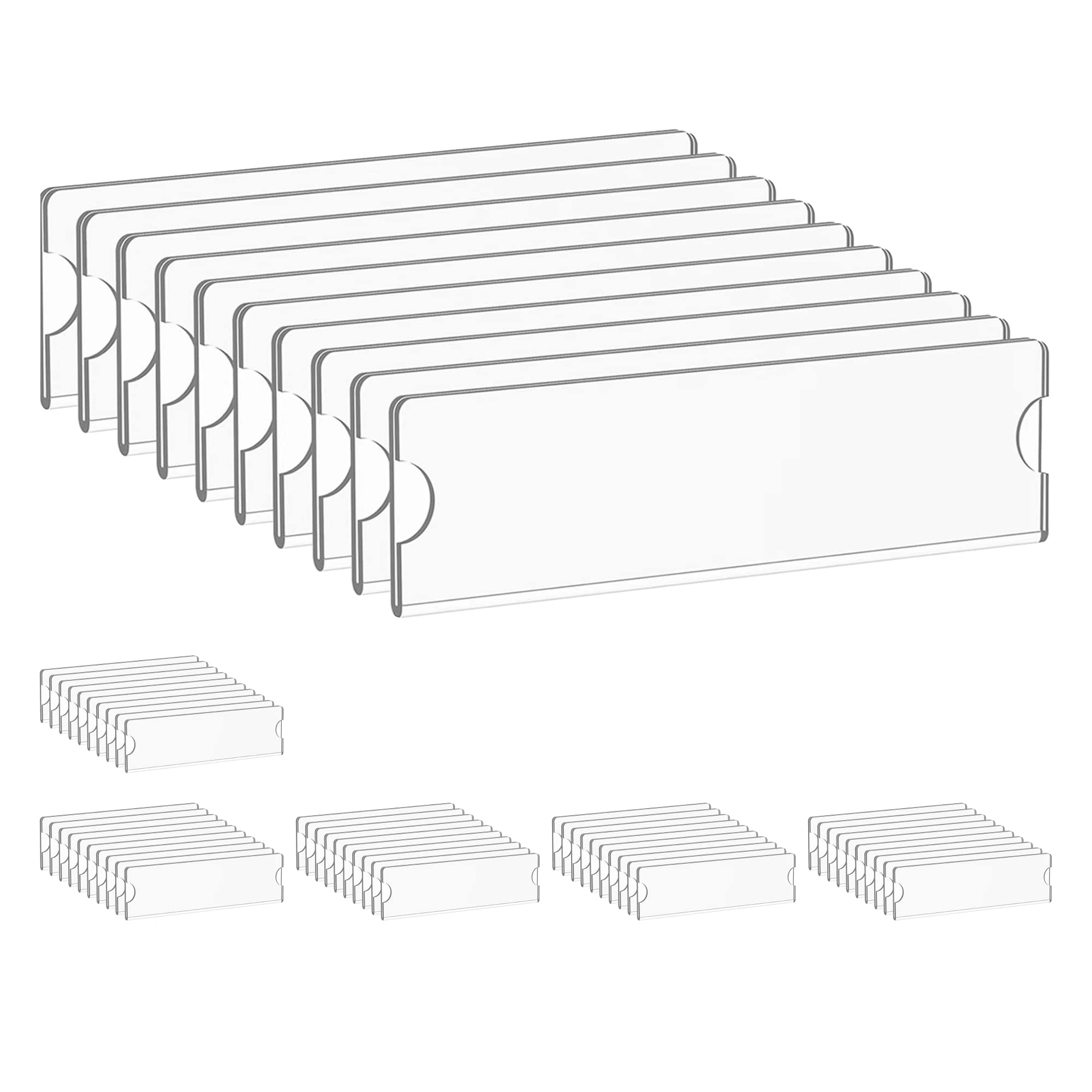 Snapklik.com : Richboom Acrylic Wall Name Plate Holder, 2x8 Inch, 60 ...