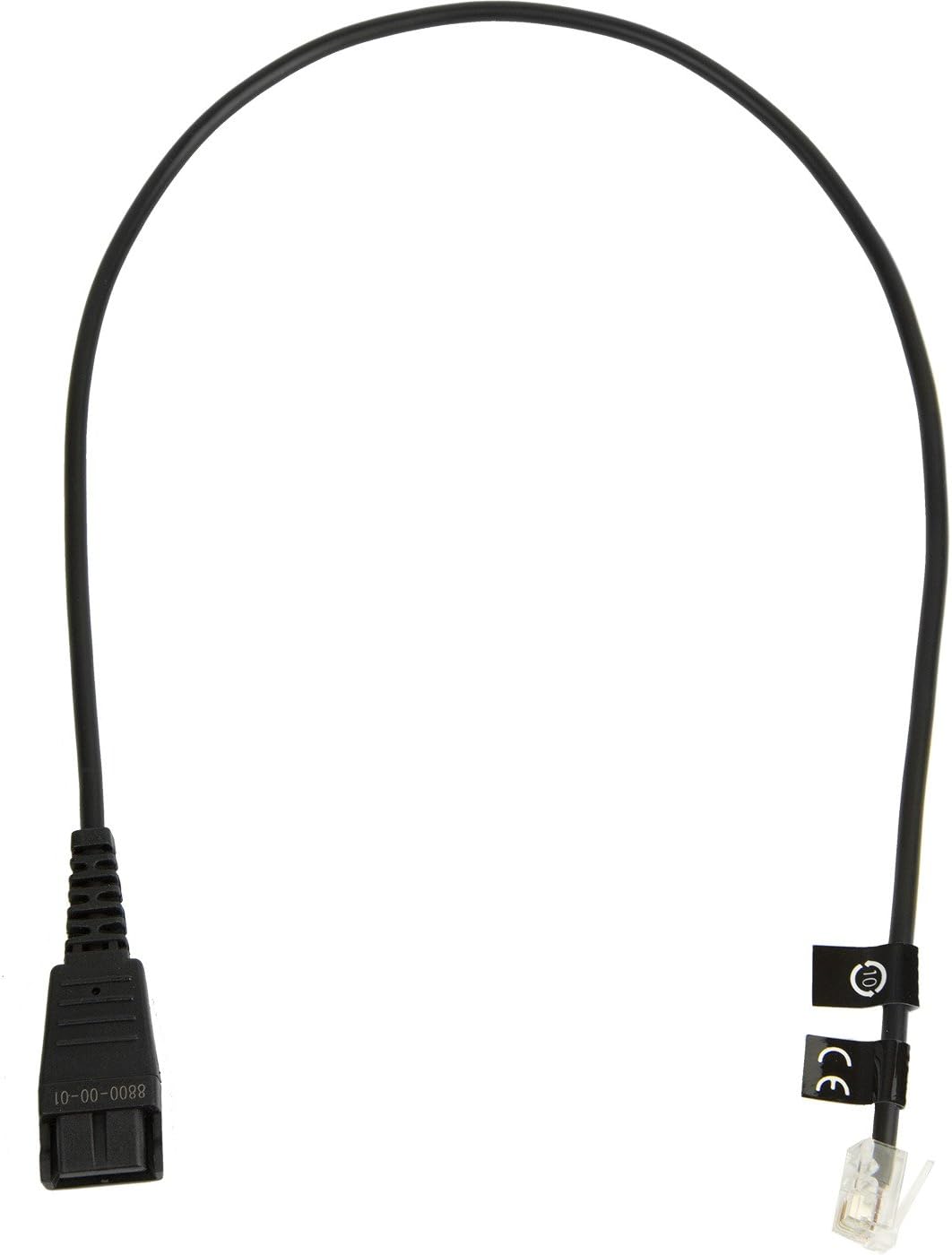 Jabra 8800-00-37 Quick Disconnect Straight Cord to Rj11 Modular Headset ...