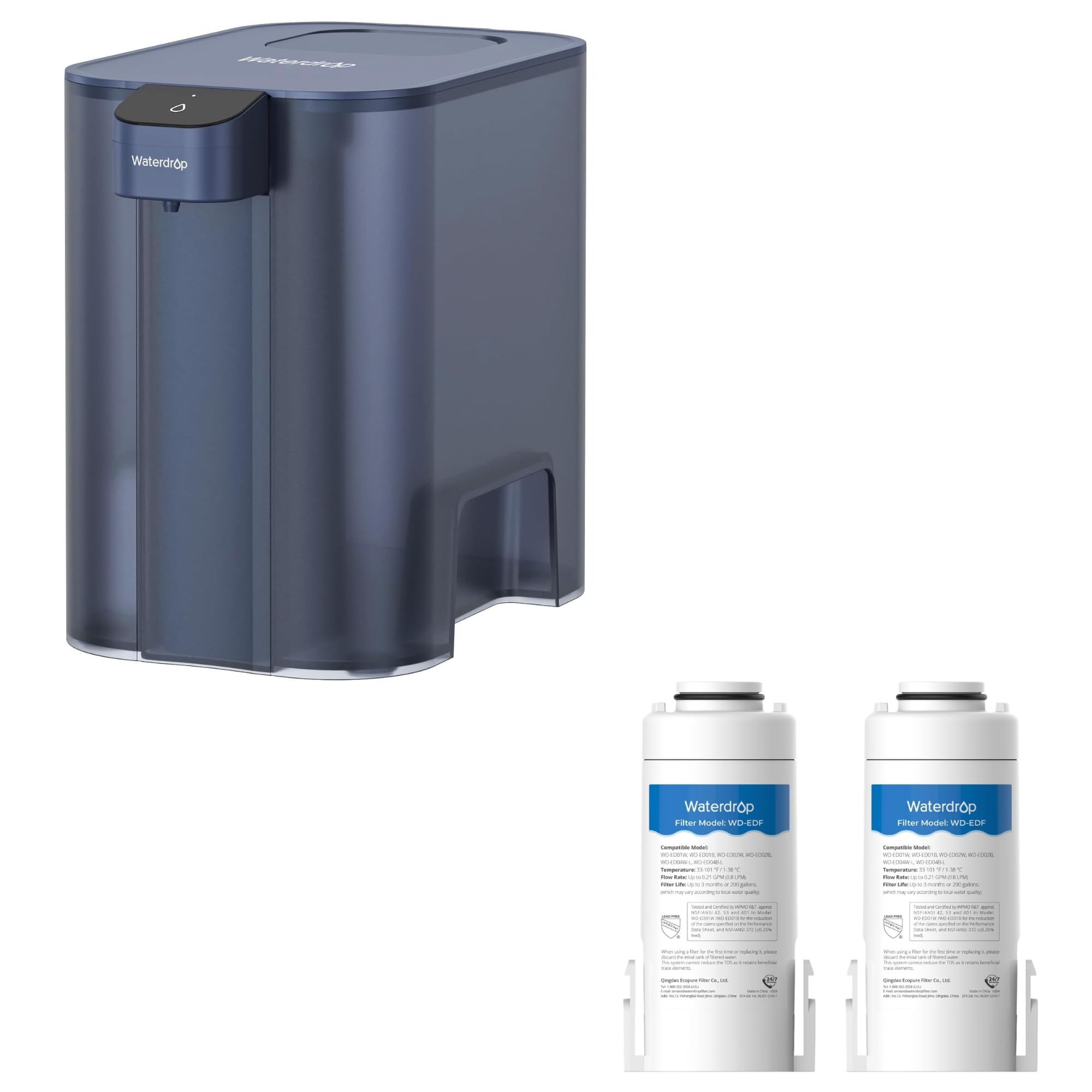 Amazon.com: Waterdrop Mega Electric Water Filter Pitcher, Dispenser ...