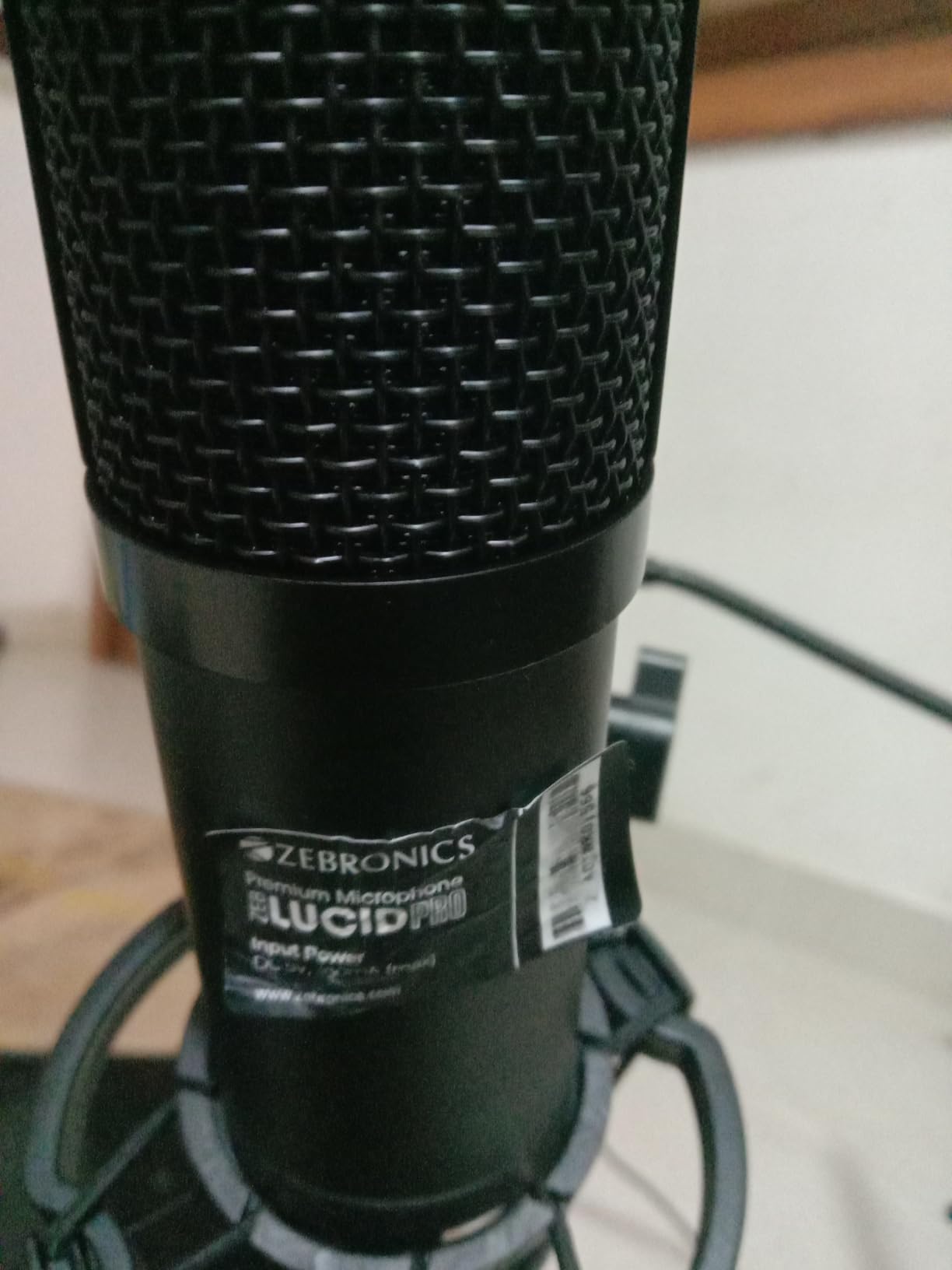 Zebronics Zeb-Lucid PRO Desktop Mount Condenser Microphone with 2M USB ...