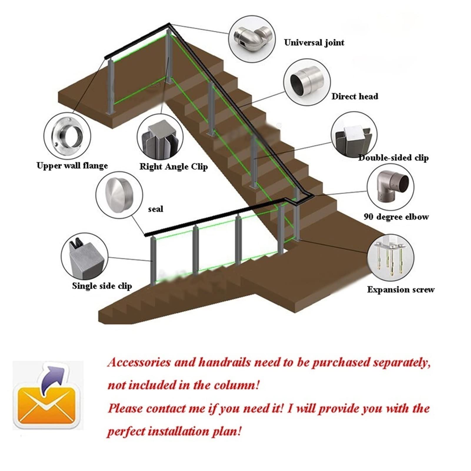 Stair Railing Installation Plan