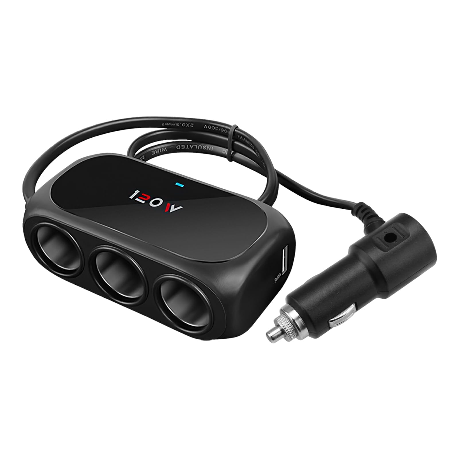 Car Cigarette Lighter Splitter 3 Sockets 120W Fast Cigarette Lighter ...