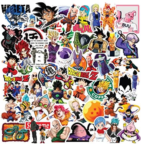 CodersParadise Pack of 57 DBZ Random Anime Aesthetic Vinyl Self ...