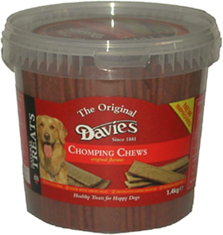 Davies Chomping Chews Beef Jar 1.4kg : Amazon.co.uk: Pet Supplies