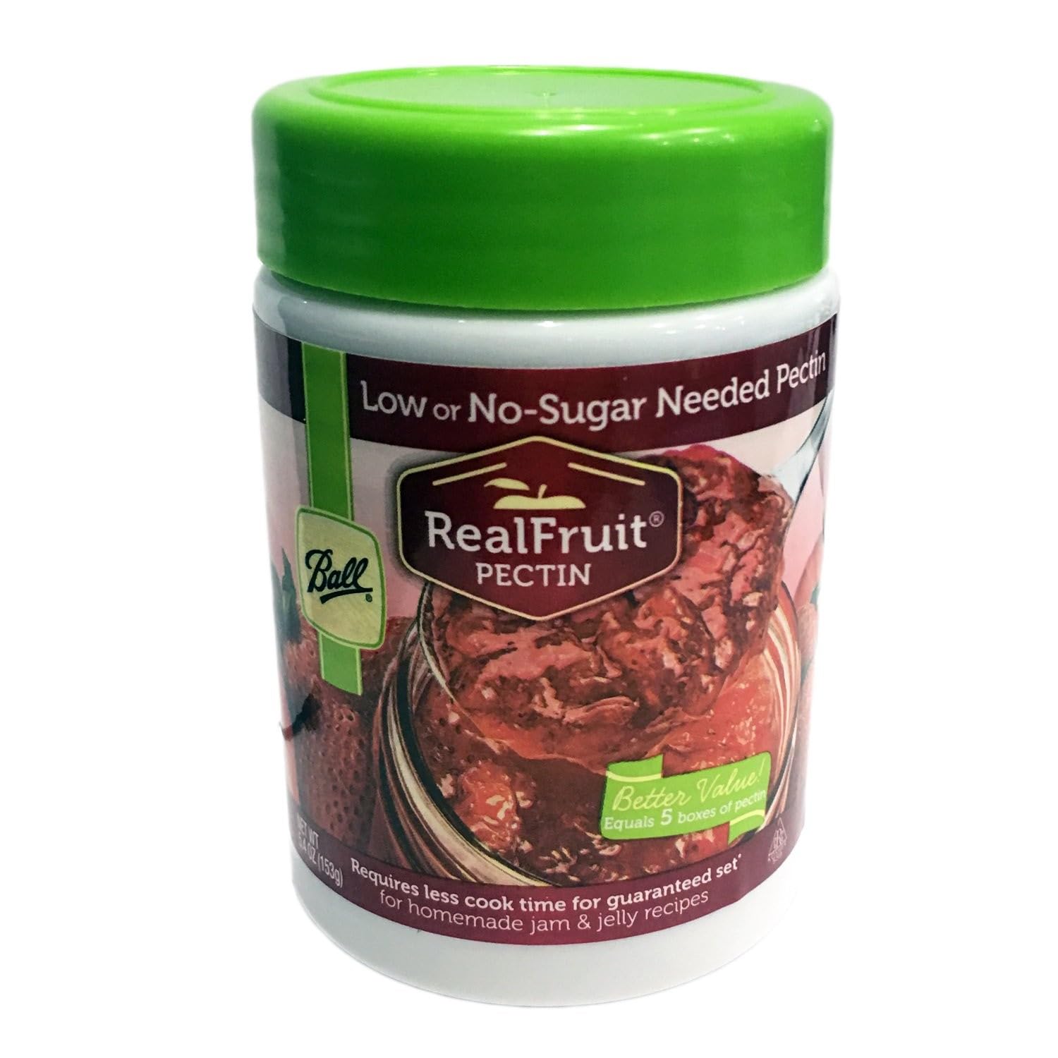 Amazon.com : Ball Real Fruit, Low or No-Sugar-Needed Pectin 5.4 oz ...