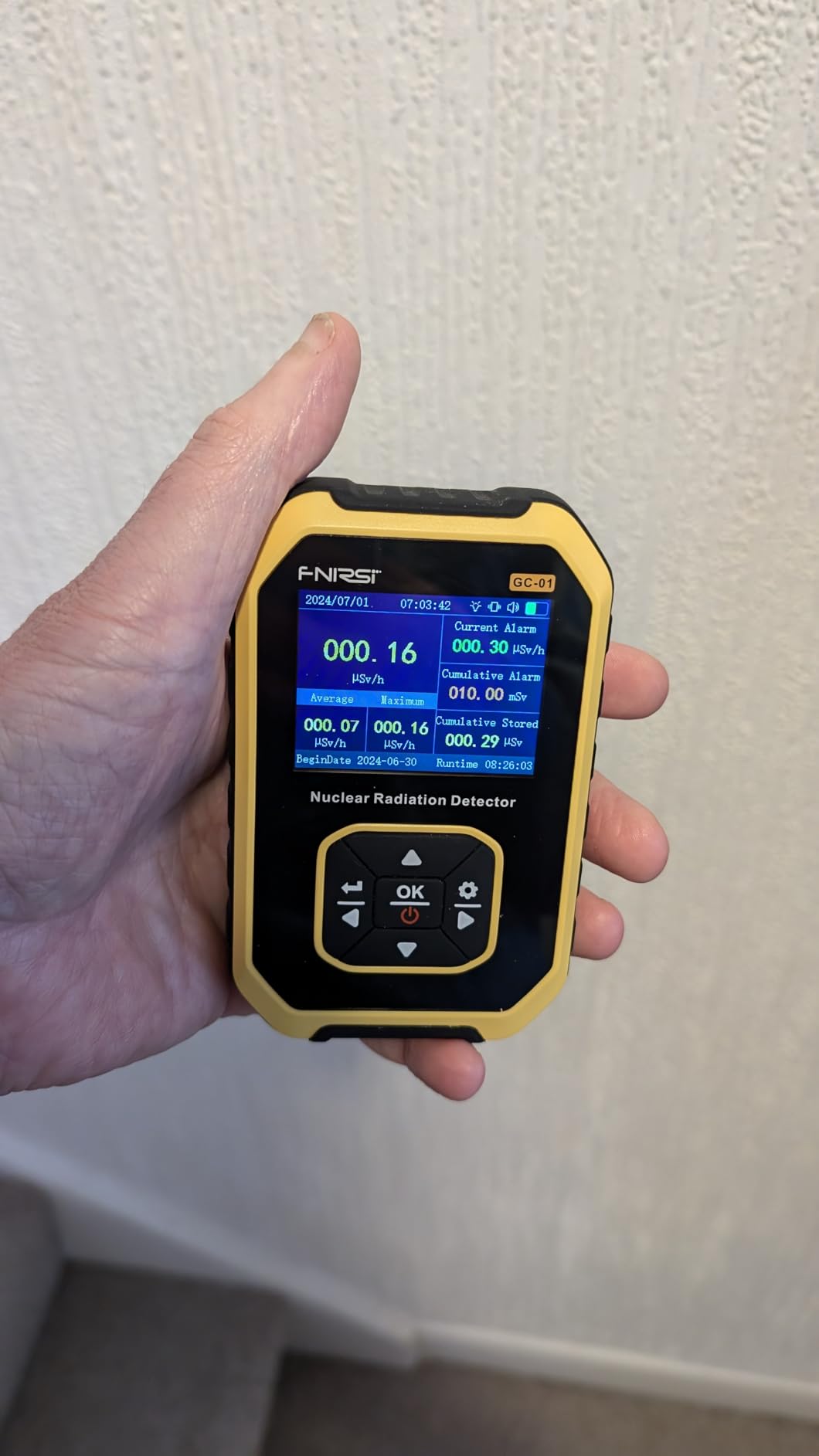 Geiger Counter Nuclear Radiation Detector - Radiation Dosimeter with 3 ...