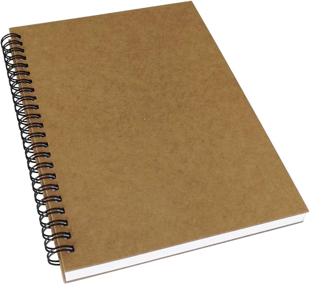 Amazon.com : YUREE A5 Spiral Notebook Lined, 100gsm Thick Paper & Hard ...