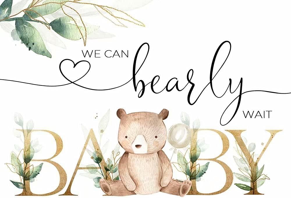 7x5ft Baby Shower Bear Party Backdrop Photography Background We Can ...