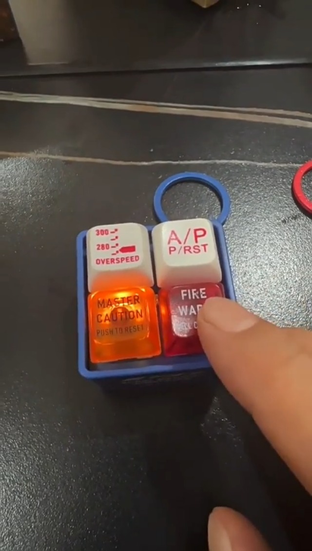 Watch Aircraft Aural Warning Simulator Keychain, Master Caution and ...