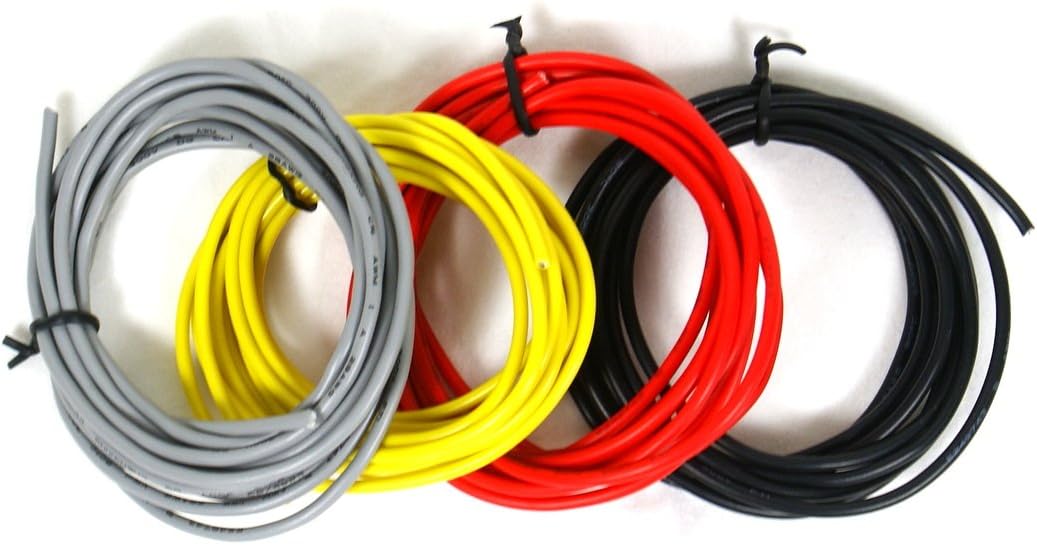 Amazon.com: Set of 4 6-foot Shielded Guitar Circuit Wire Single ...