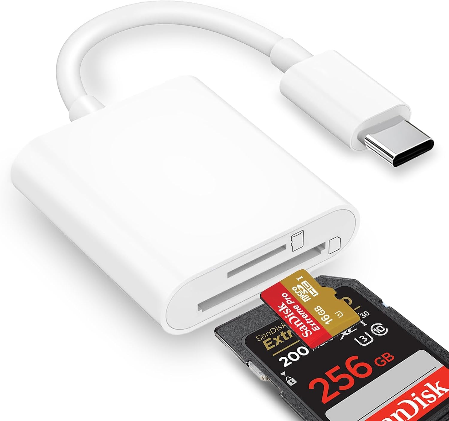 USB C SD Card Reader Type C Memory Card Reader iPhone 17 USBC Micro SD ...