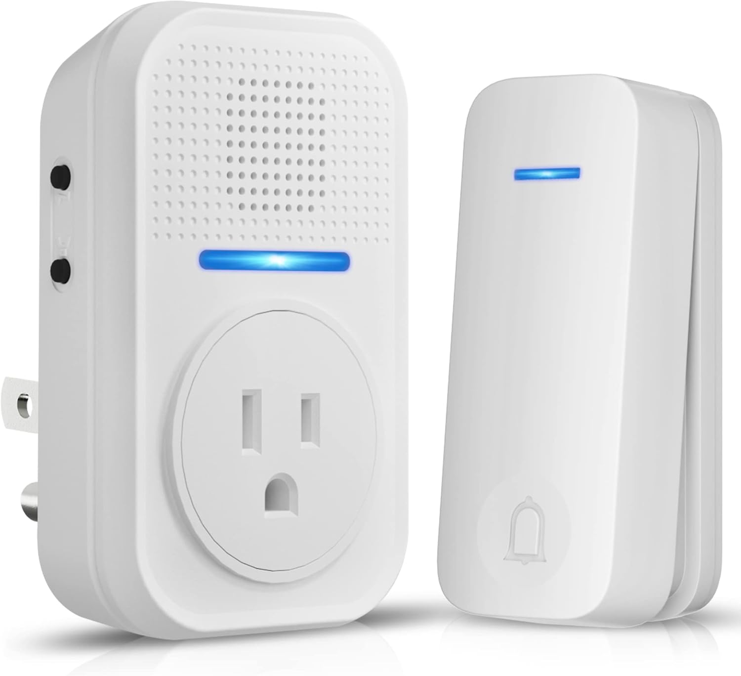 Wireless Doorbell, KASASS Door Bell No Battery with Extra Socket ...