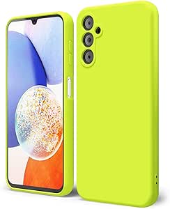 Amazon.com: oakxco for Samsung Galaxy A14 5G Phone Case Liquid Silicone, Fluorescent Bright ...