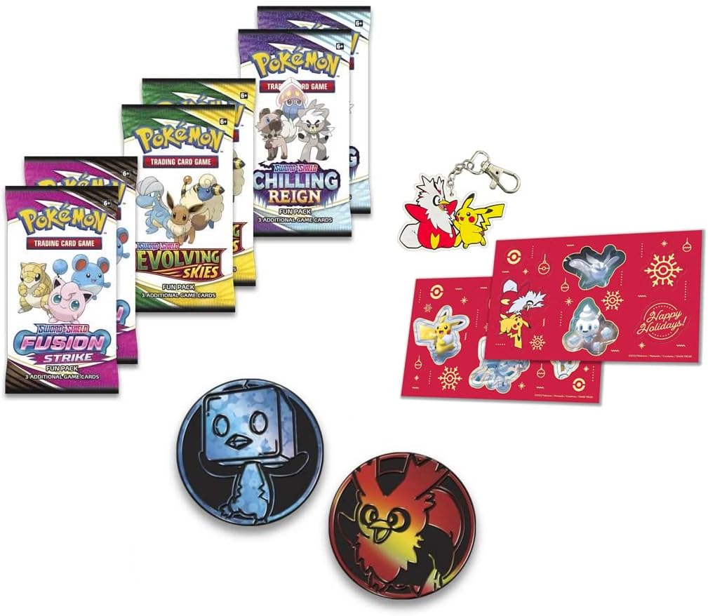 Pokemon TCG Fun Pack Booster Bundle Gift Pack w/Stickers and more ...