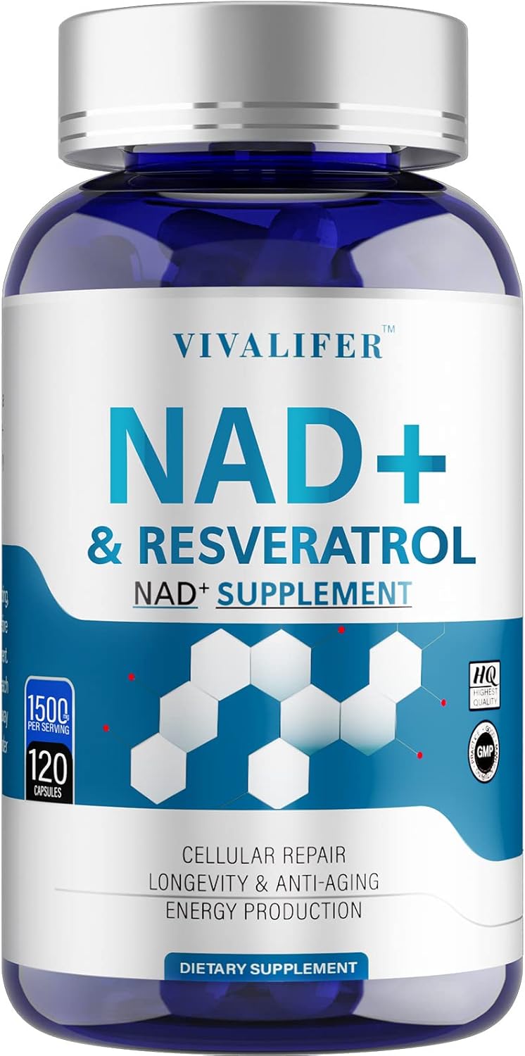 Amazon.com: VIVALIFER NR & Resveratrol Supplement 1500MG Per Serving ...