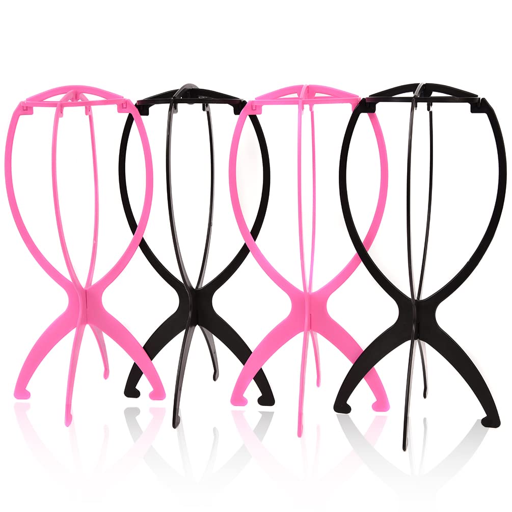 Amazon.com : 4 Pack Wig Stand Holder, 14.2 Inch Portable Wig Holder ...