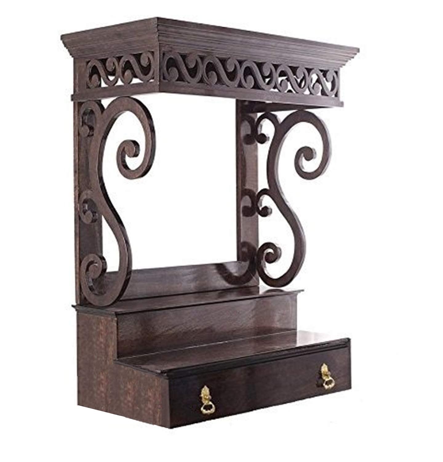 Shilpi Handicrafts Wooden Wall Mounted Home & Office Temple Wooden ...