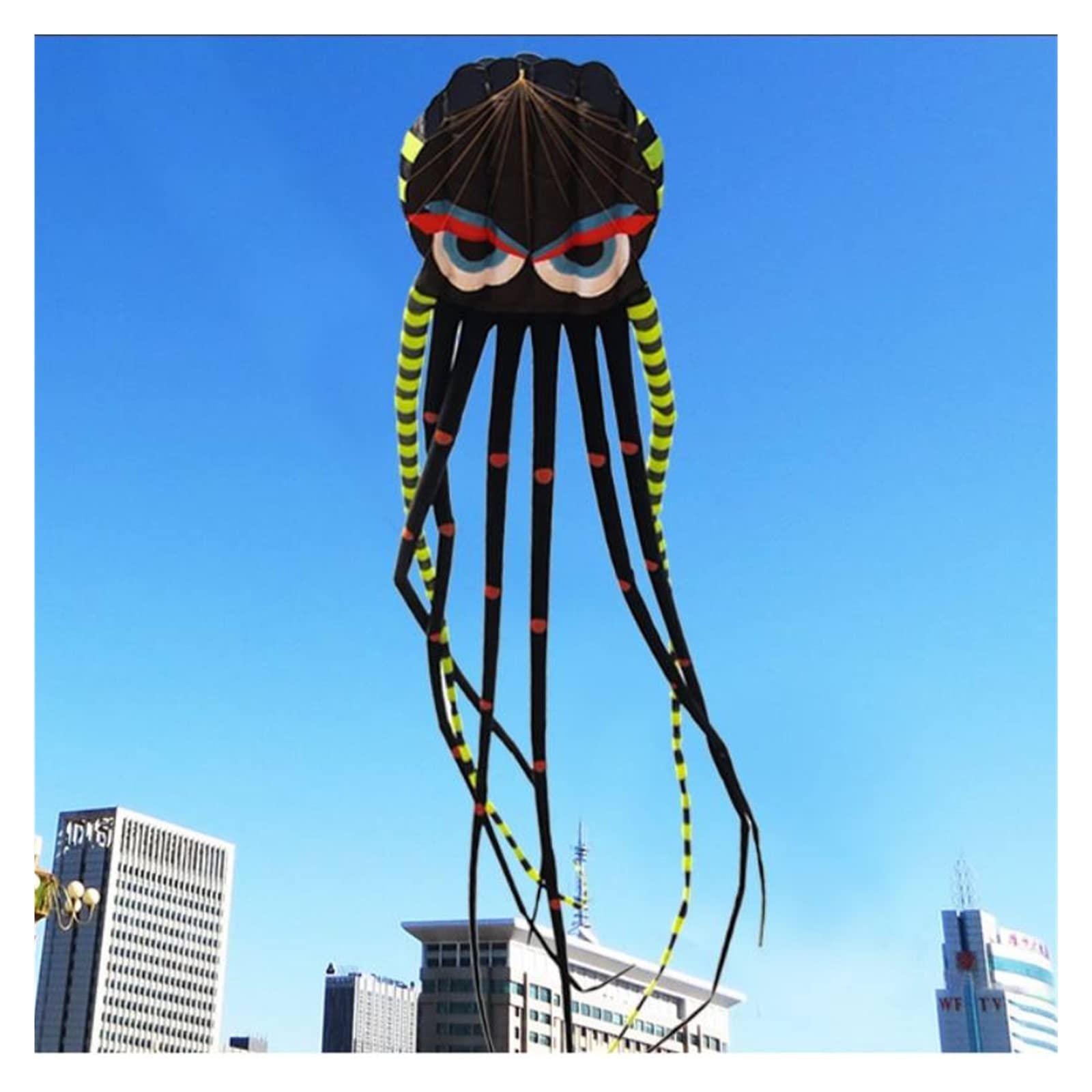 Amazon.com: HEXEH 3D 8-Meter Four-Color Octopus Kite Large Animal Soft ...