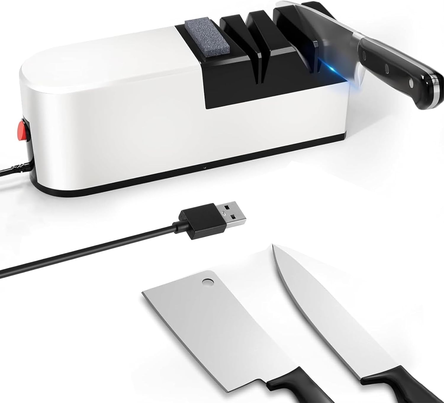 Asheyya 5 in 1 Knife Electric Knife Sharpener, Professional Diamond ...