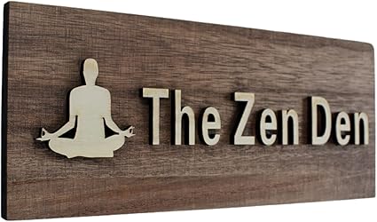 Amazon.com: FIREFLYWEB The Zen Den signs Room Decor Meditation in ...