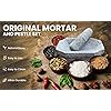 EZAHK Heavy Duty Kalvam Grinding Stone and Mortar Pestle Set for Herbs ...