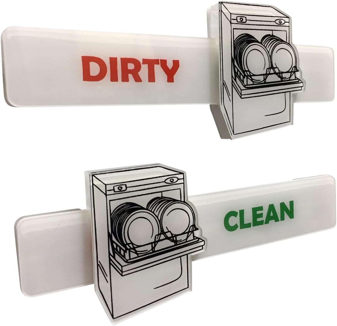 Amazon.com: Clean Dirty Dishwasher Magnet Sign by Vermont Home & Garden ...