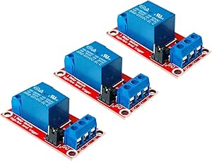 Amazon.com: DIYables 3pcs Relay Module for Arduino, ESP32, ESP8266, Raspberry Pi, 1 Channel, 5V ...