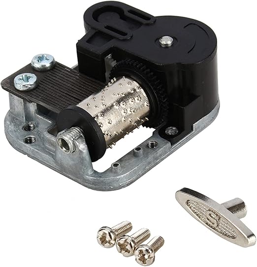 DIY Music Box Movement, Wind Up Musical Movement Parts with Screws ...
