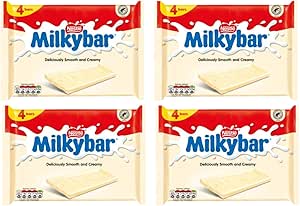 Milky Bar White Chocolate Multipack Bundle - x4 Multipacks (x4 25g Bars ...