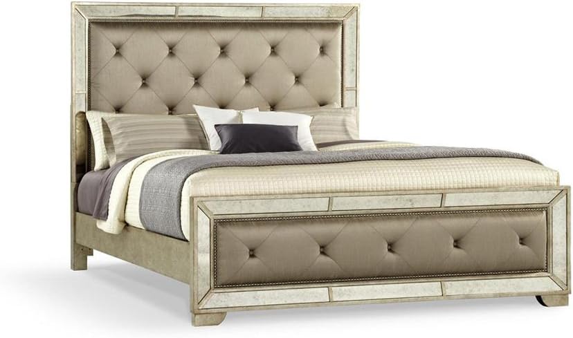 Amazon.com: Pulaski Farrah California King Panel Bed with Tufting in ...