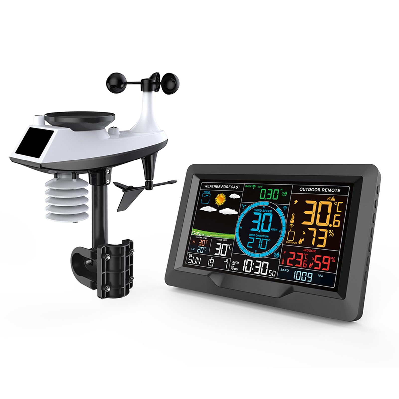 Amazon.com: Cornesty Professional Weather Station with outdoor Sensor ...