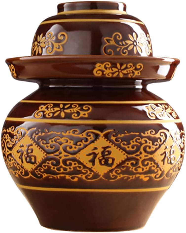 Amazon.com: QPZK Large Traditional Chinese Porcelain Pickle Jar ...