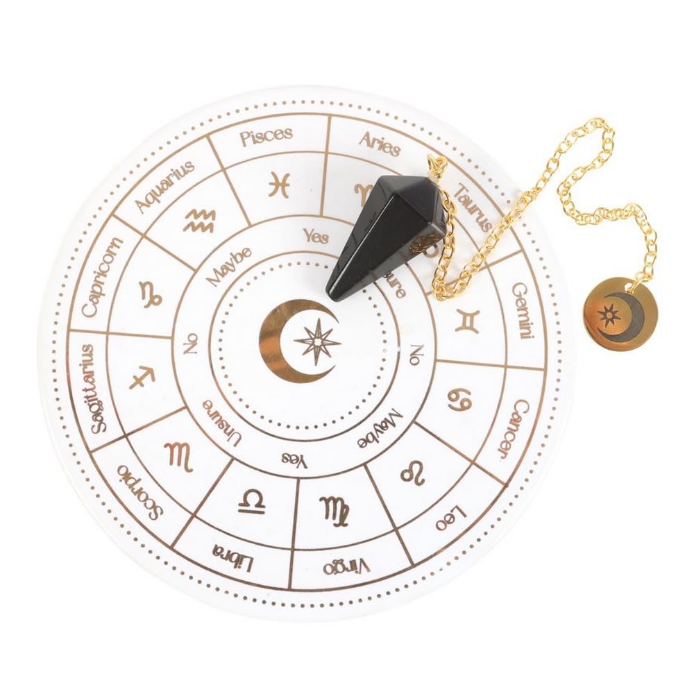 Amazon.com: Astrology Wheel Pendulum Divination Kit - Includes Pendulum ...