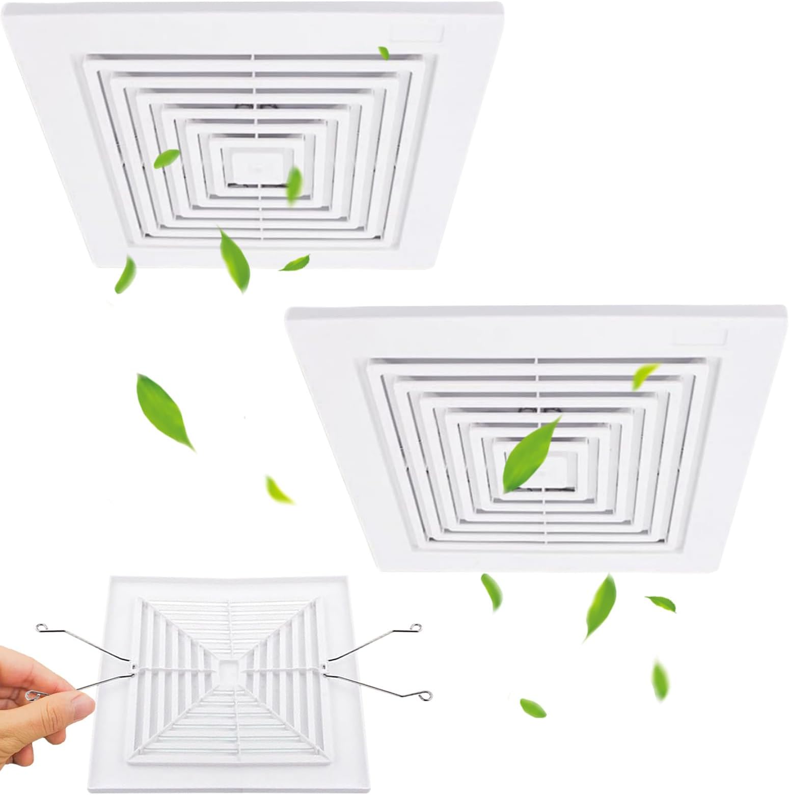 Amazon.com: FUYITE Bathroom Ceiling Fan Grille with Springs ...