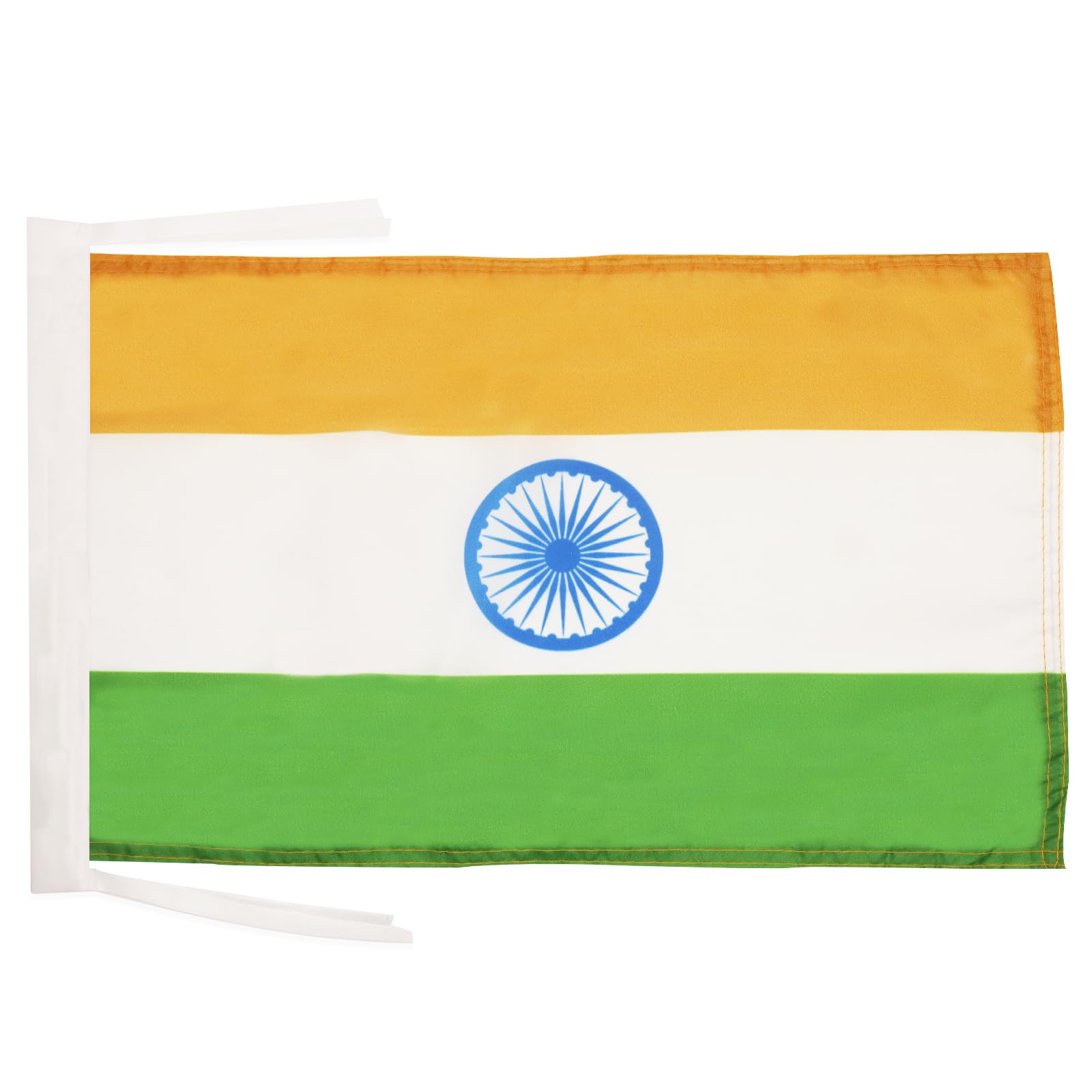 Amazon.com : India Flag 18'' x 12'' cords - Indian SMALL flags 30 x ...