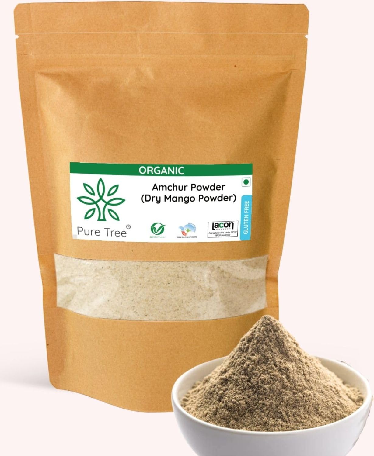 Pure Tree Certified Organic Amchur Powder | 100 g | Dry Mango Powder ...
