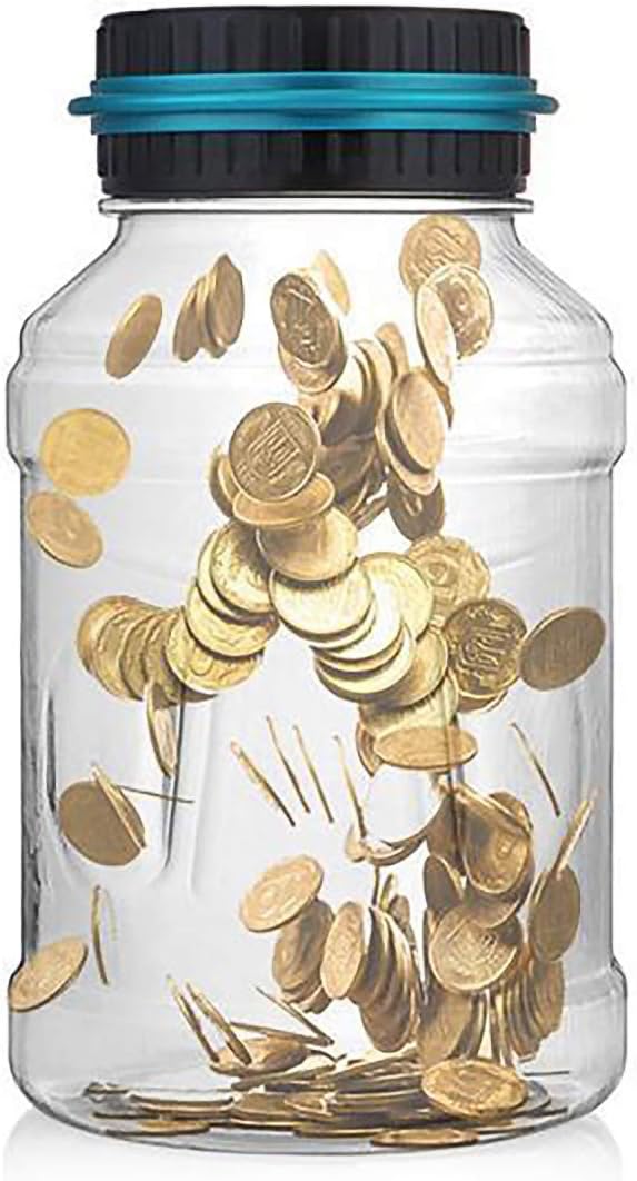 Digital Counting Piggy Bank, Canadian Dollar Money Saving Jar, 1.8L ...