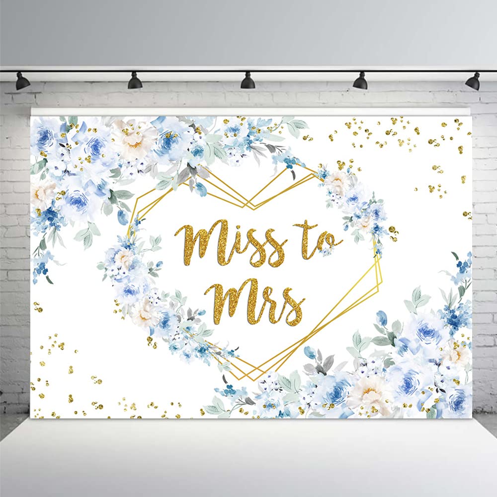 Amazon.com : MEHOFOND Miss to Mrs Backdrop Wedding Bridal Shower ...