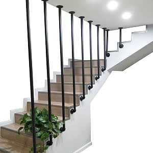 L-Shaped Stair Handrail Guardrail Wrought Iron Grab Bars for Indoor ...